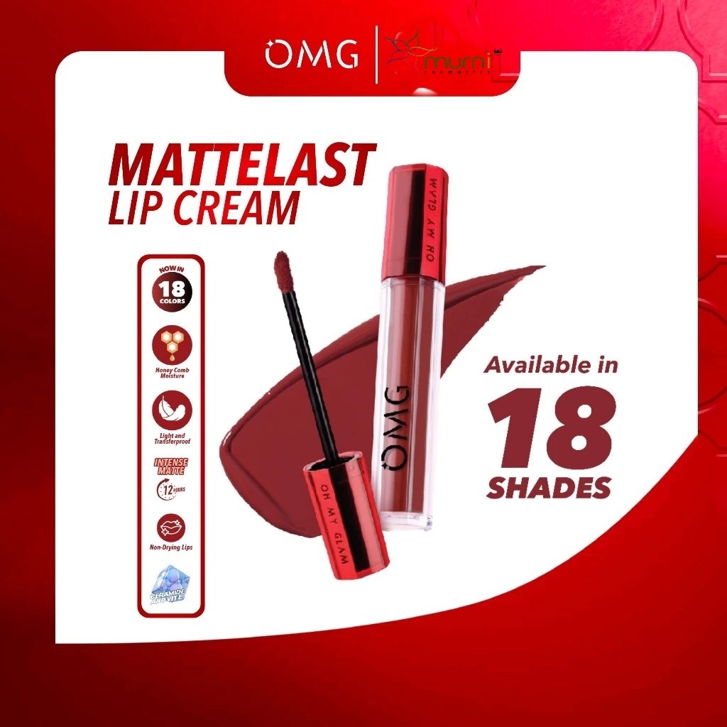 Jual OMG OH MY GLAM MATTELAST LIP CREAM 2.9 g | Shopee Indonesia