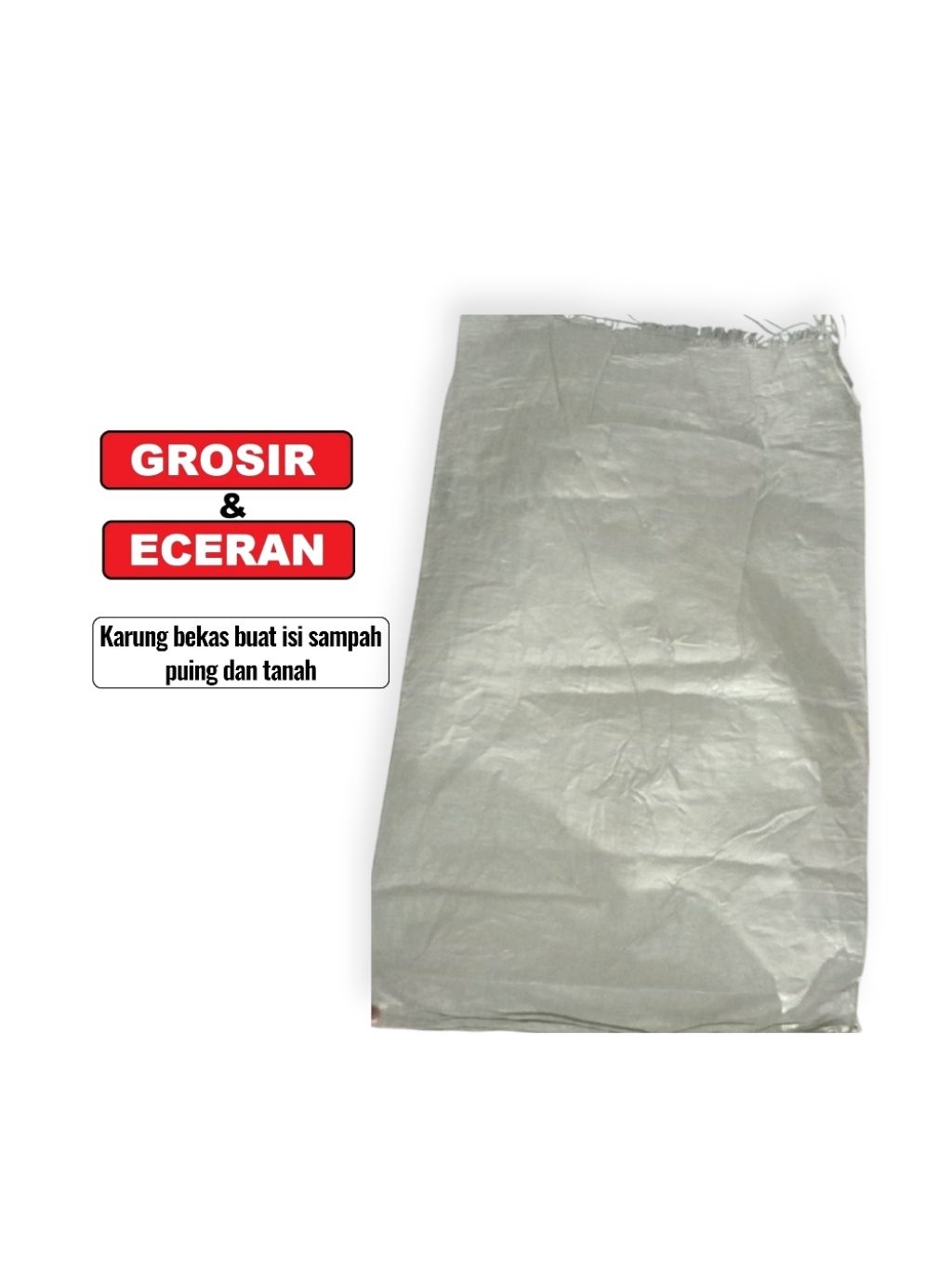 Jual Karung Bekas 25kg Tebal Dan kuat buat isi sampah puing pasir tanah ...