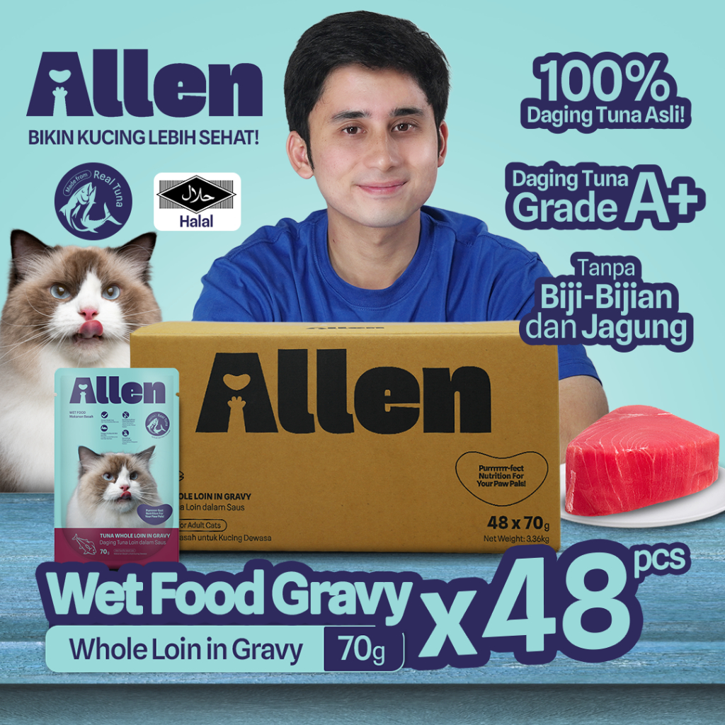 Jual Allen Makanan Kucing Basah Premium Dewasa | Premium Wet Cat Food ...