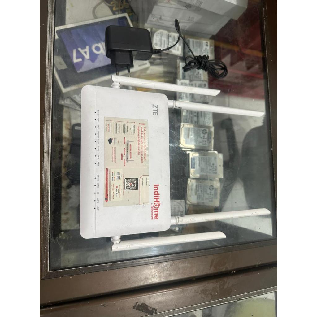 Jual ZTE Premium ZXHN F6600P Wifi 6 Port Biru + Adaptor Normal | Shopee ...