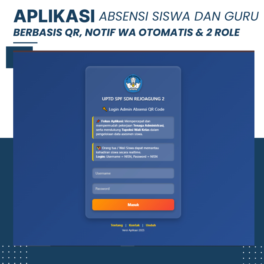 Jual Absensi Siswa Dan Guru Notif Wa Otomatis Datang Dan Pulang ...