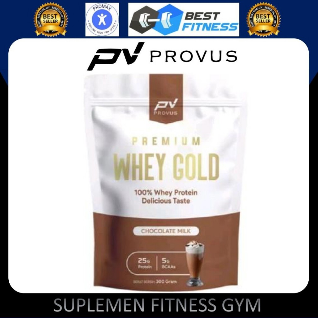 Jual PROVUS 300 gram Premium Whey Gold 300g Whey Protein Concentrate ...