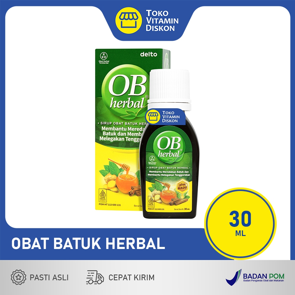 Jual OB HERBAL SYRUP BOTOL | Obat Batuk Berdahak, Anti Radang, Gatal ...