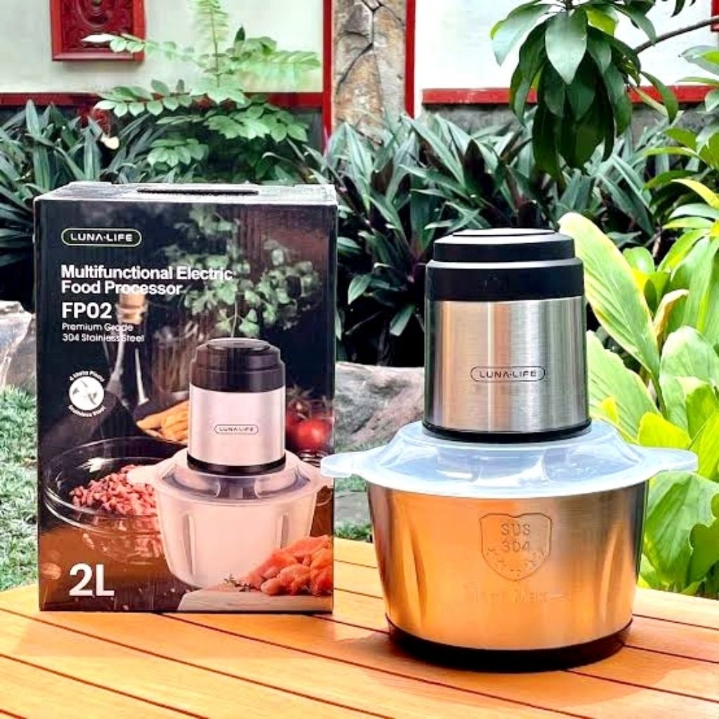 Jual Chopper capsule portable LUNALIFE FP02 STAINLESS / chopper 2 liter ...