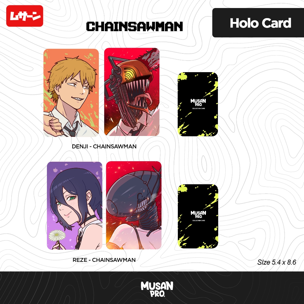 Jual Art Print Card Lenticular CSM - Denji - Reze - Musan - Fan Merch ...