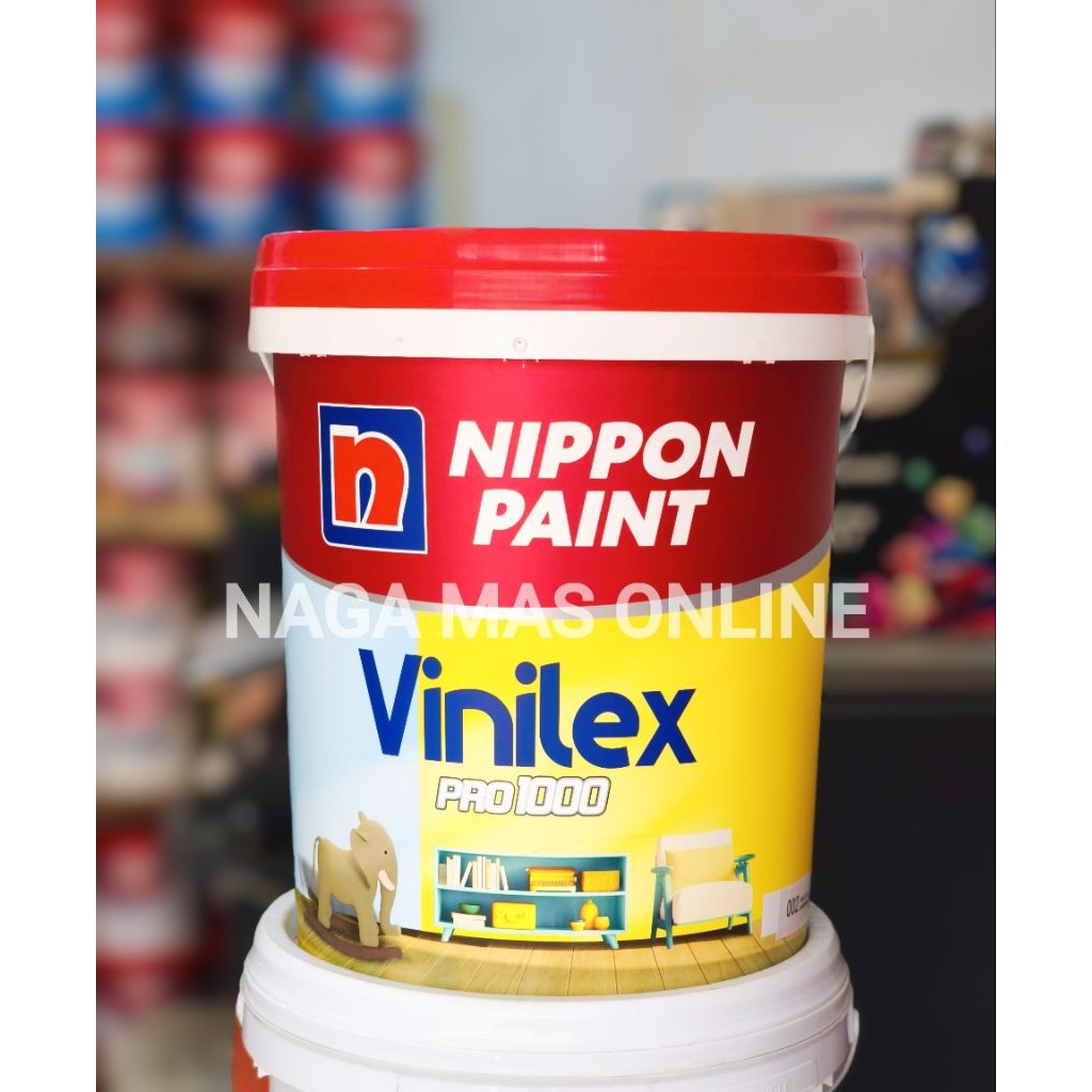 Jual VINILEX PRO 1000 CAT TEMBOK 20 KG PUTIH NIPPON PAINT / CAT TEMBOK ...
