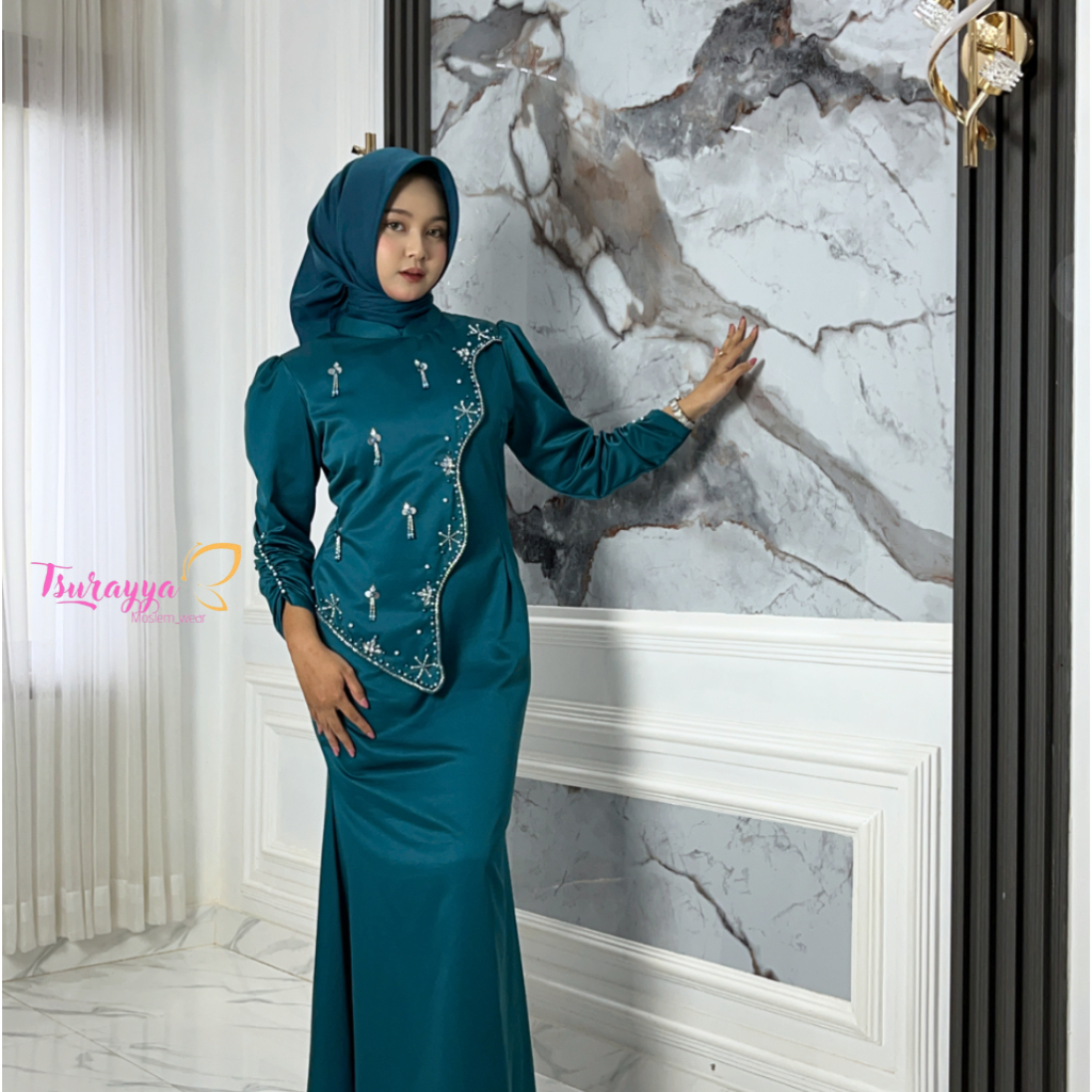 Jual Fiora Dress - Gaun Kondangan Elegan Dengan Rok Mermaid Cocok untuk ...