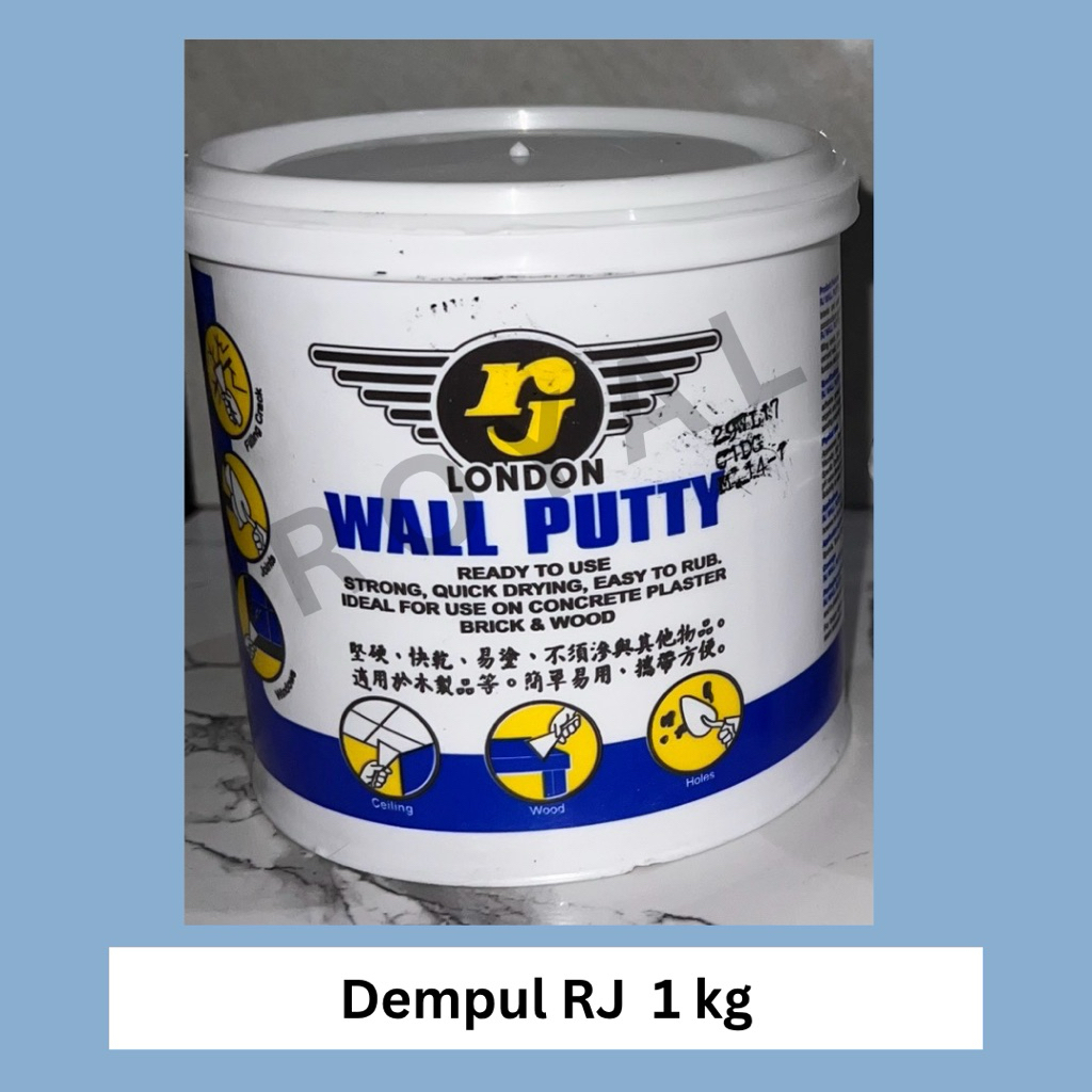 Jual DEMPUL TEMBOK / PLAMIR / WALL PUTTY RJ 1 KG 0,5 KG | Shopee Indonesia