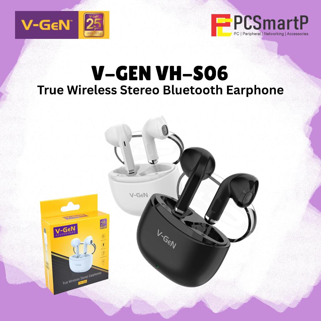 Jual V-GeN VH-S06 Earphone Bluetooth TWS Stereo Bluetooth 5.4 | Shopee ...