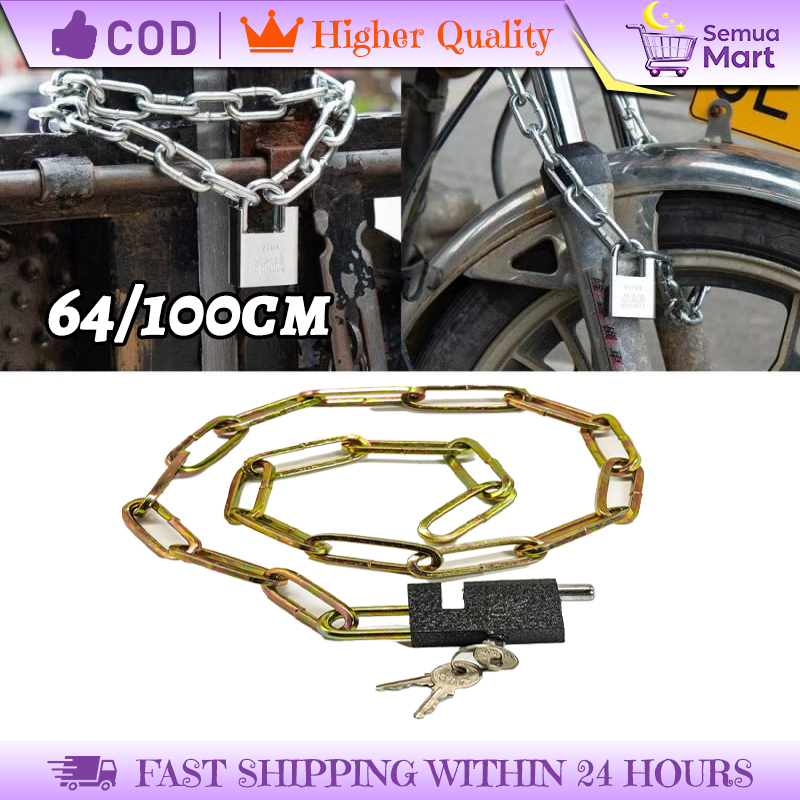 Jual 64/100cm Gembok Rantai Camel Chain Lock - Anti Maling, Untuk Motor ...