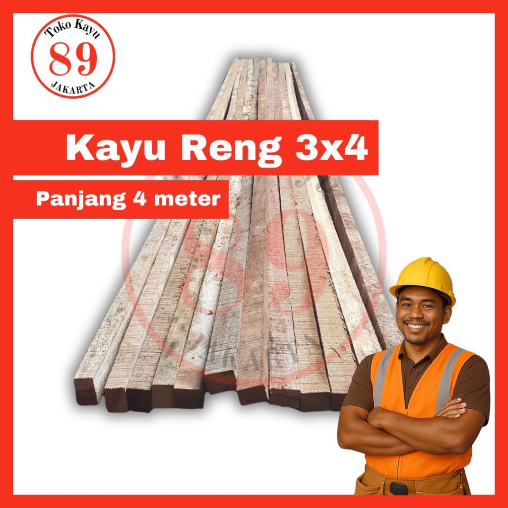 Jual Kayu Reng 3x4 Meranti batangan / Meranti ikatan / batangan M biasa ...