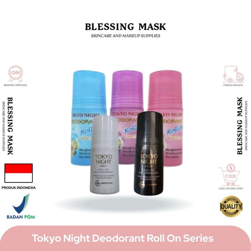 Jual Tokyo Night Deodorant Roll On 50mL | Shopee Indonesia