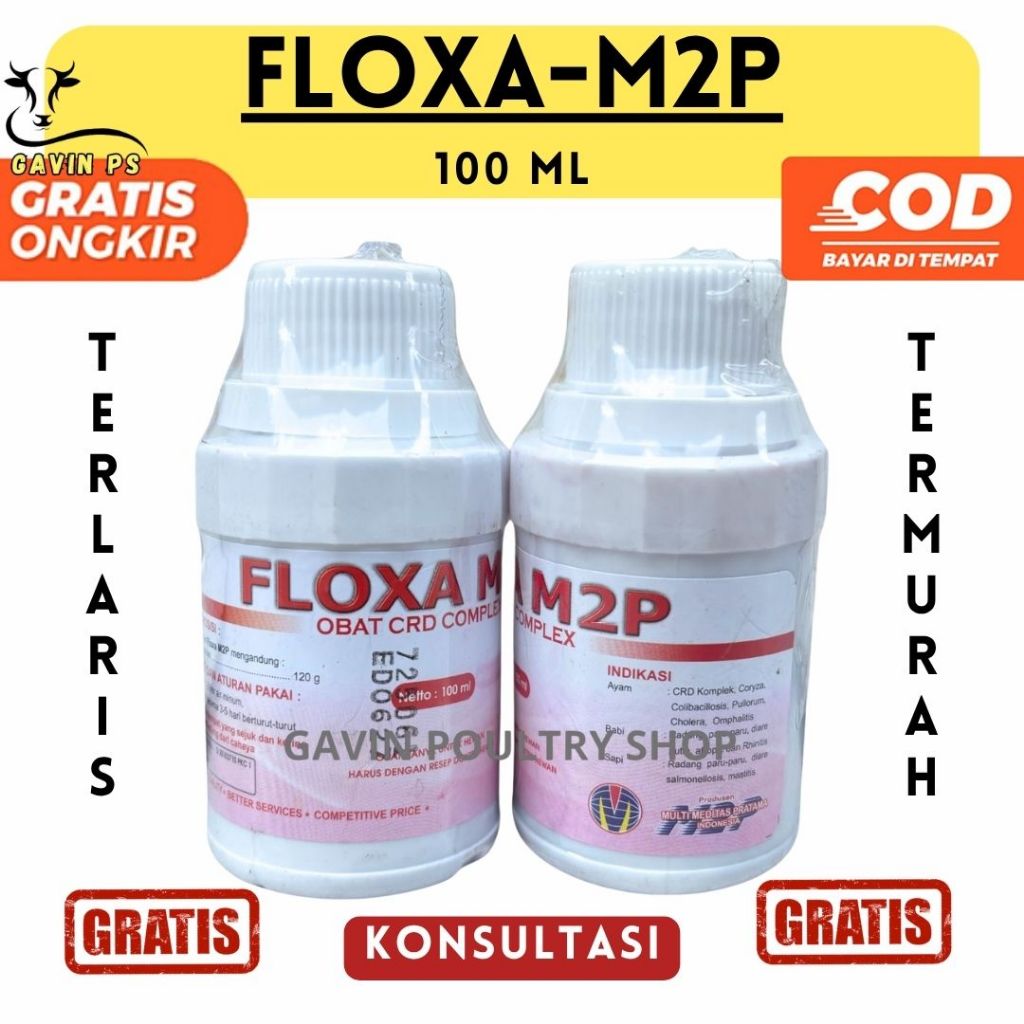 Jual FLOXA M2P 100 ML obat crd complek | Shopee Indonesia
