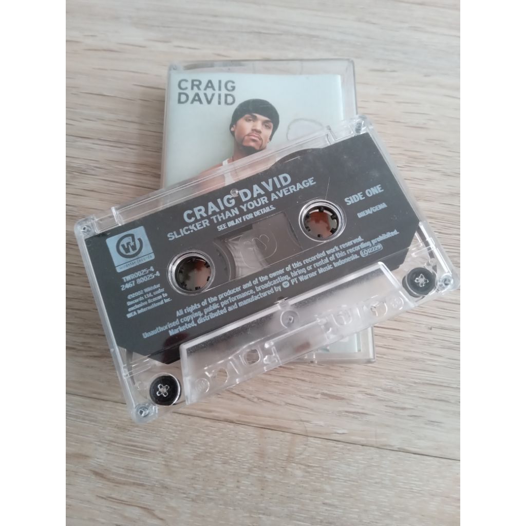 Jual KASET CRAIG DAVID ( SLICKER THAN YOUR AVERAGE ) | Shopee Indonesia