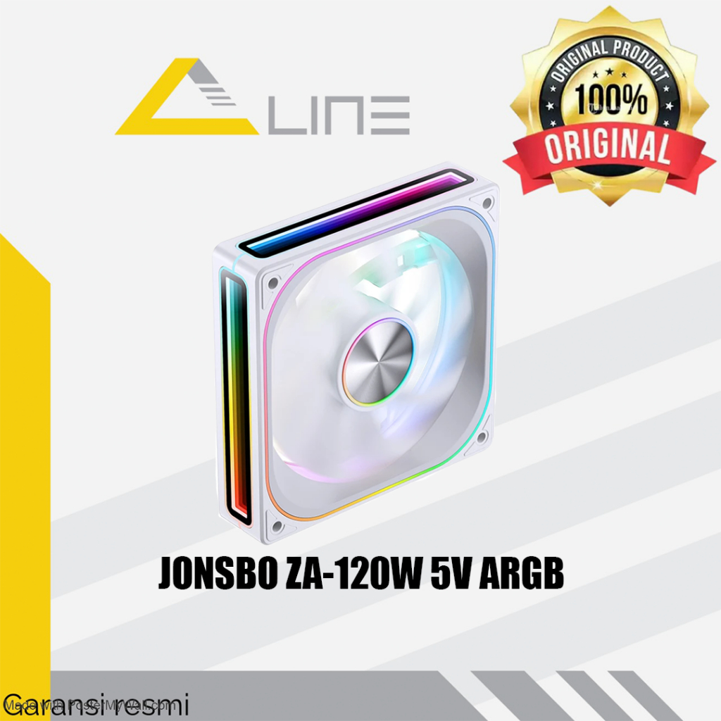 Jual Jonsbo ZA-120B 5V ARGB Fan | 3 in 1 ARGB Fan White | Shopee Indonesia