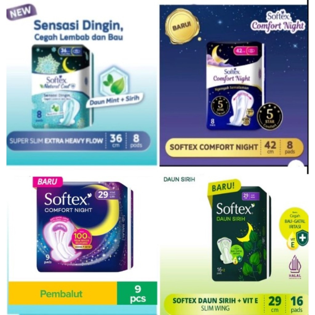 Jual Softex Comfort Night Wing Pembalut Wanita#Softex Night Pembalut# ...