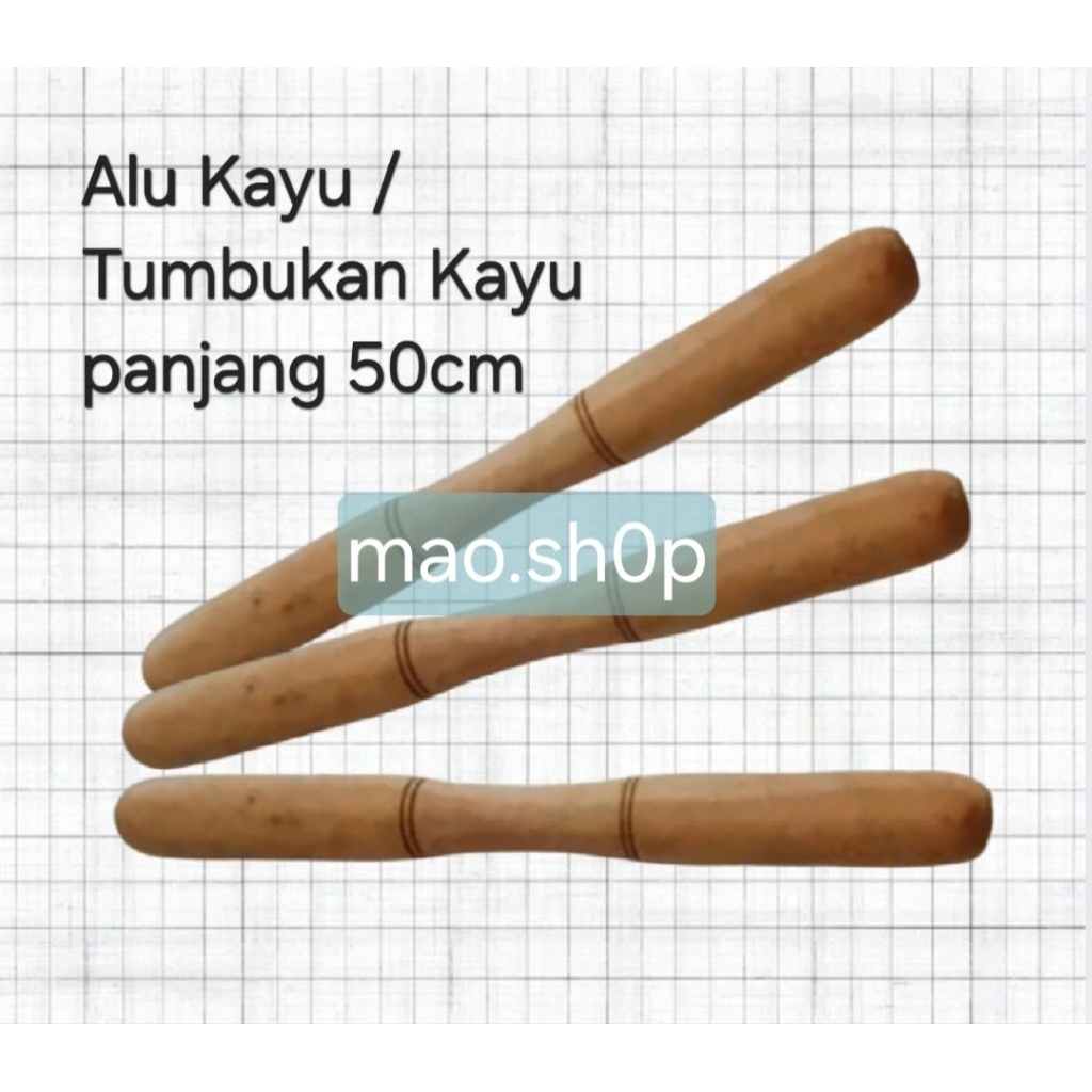 Jual Alu Kayu / Tumbukan Kayu 50cm | Shopee Indonesia