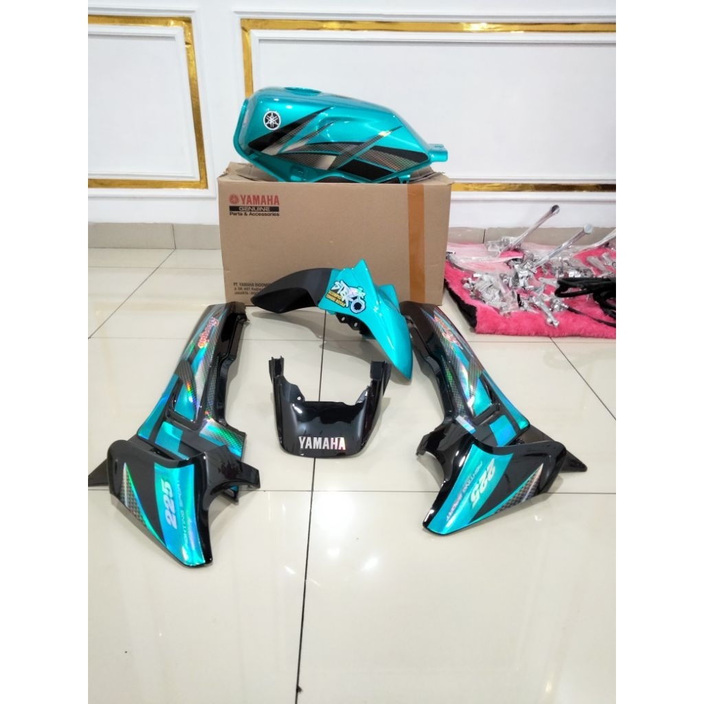 Jual tangki repaint second set steko scorpio | Shopee Indonesia