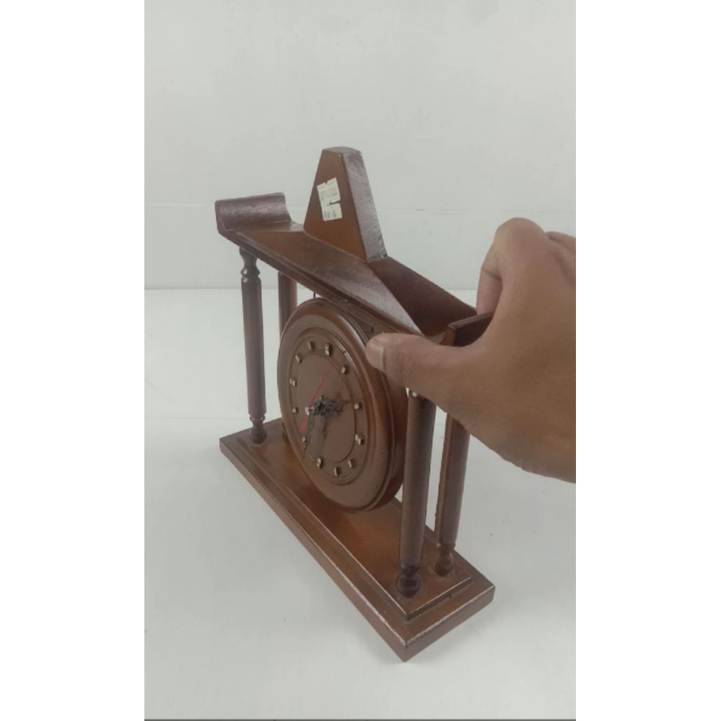 Jual Jam Duduk Kantor Joglo / Kerajinan Kayu Jati / Kayu Ukir | Shopee ...