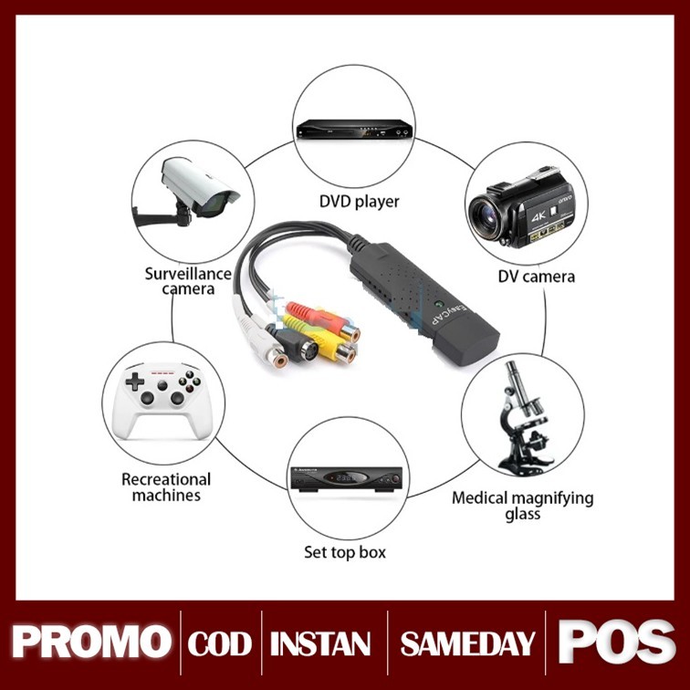 Jual Bayar Ditempat - COD Converter AV RCA To USB Easycap UTV007 ...