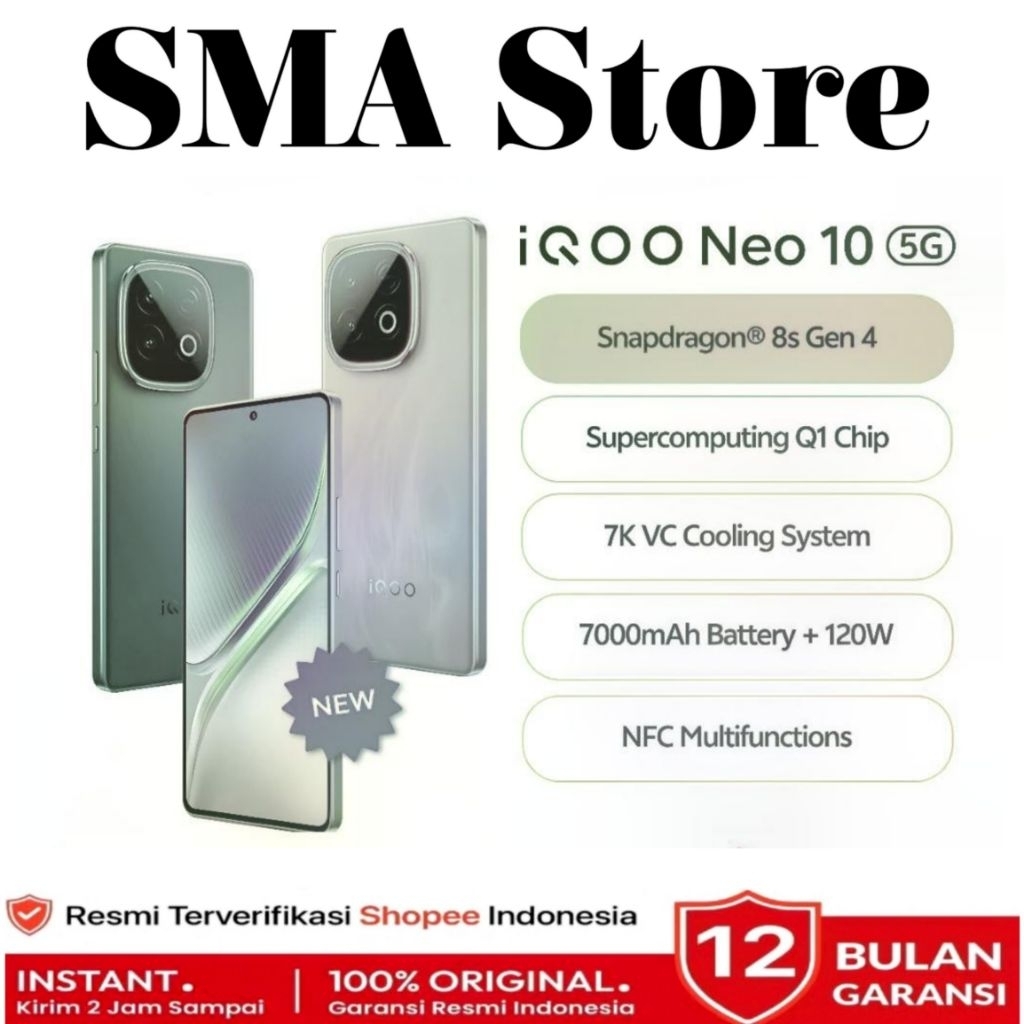 Jual IQ00 Neo 10 5G 16GB 512GB | 1st Snapdragon 8s Gen 4 Dual Chipset ...
