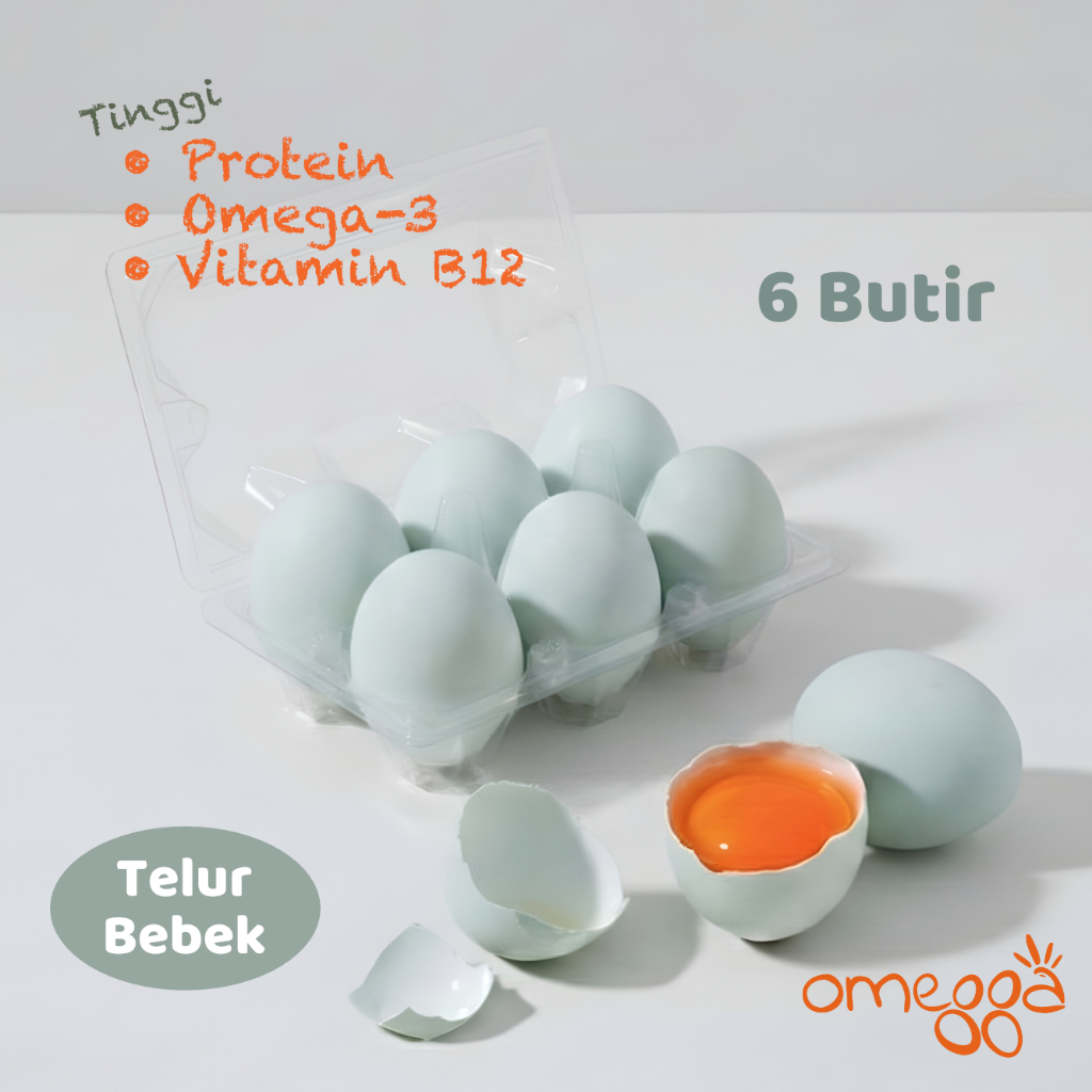 Jual [6 BUTIR] Telur Bebek Tawar Mentah Fresh BB Booster Tinggi Protein ...