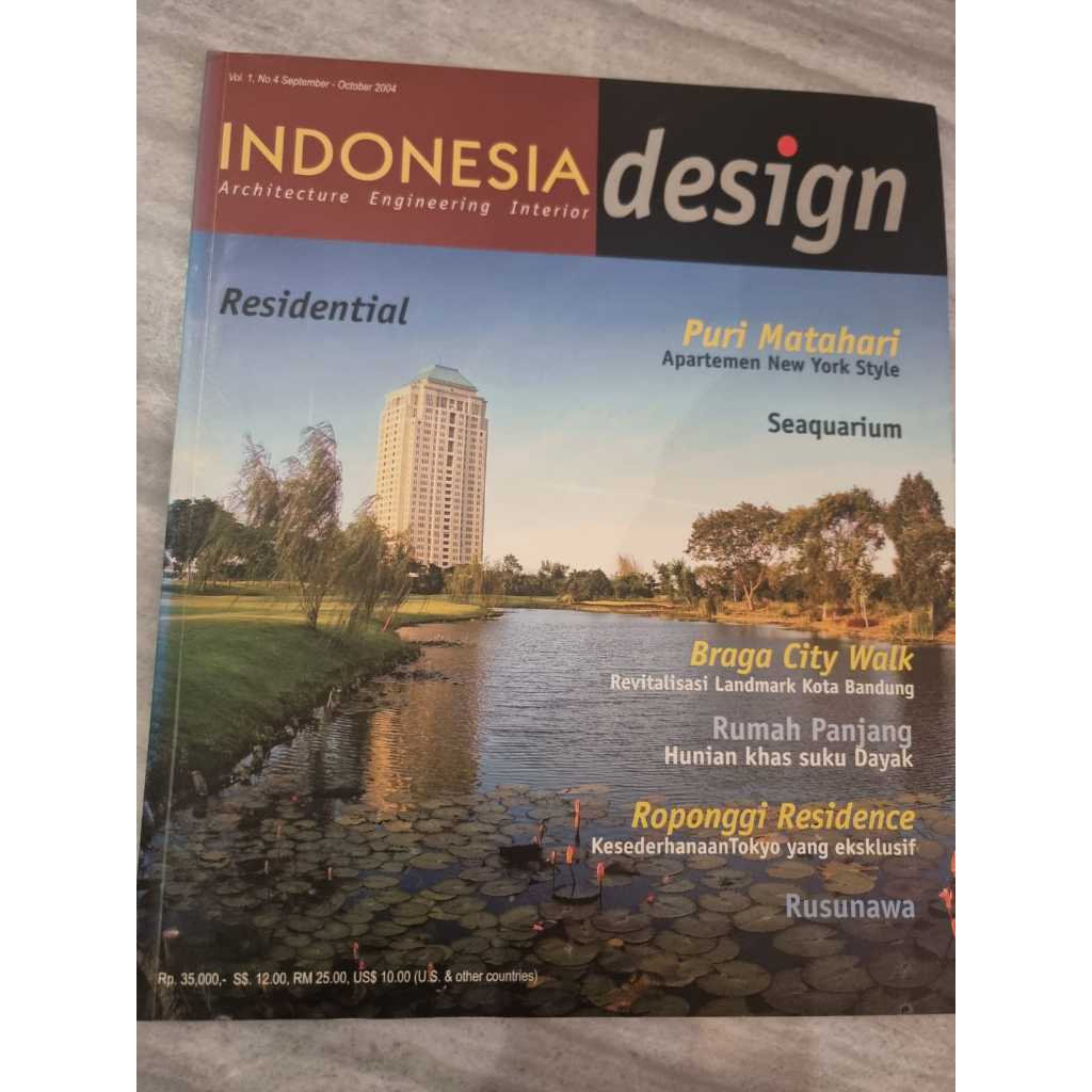 Jual majalah "INDONESIA design" edisi September-Oktober 2004, Volume 1 ...