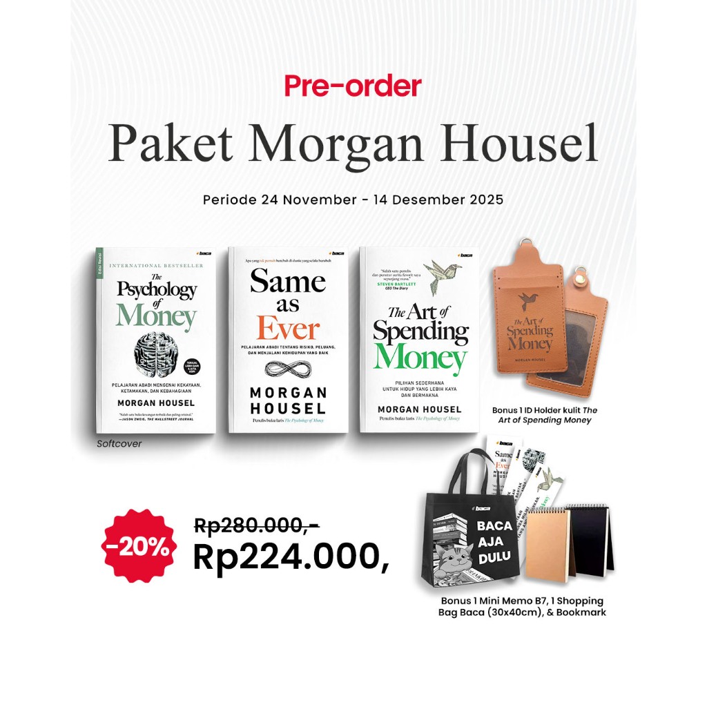 Jual Paket Buku Morgan Housel (The Psychology of Money (SC), The Art of ...