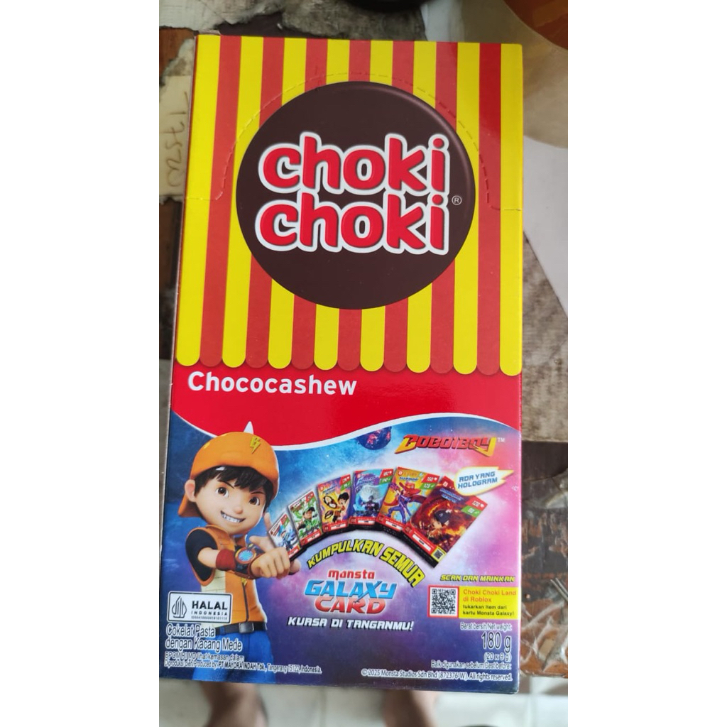 Jual Choki Choki / Chococashew 1 pak isi 20 pcs EDISI Boboboy | Shopee ...
