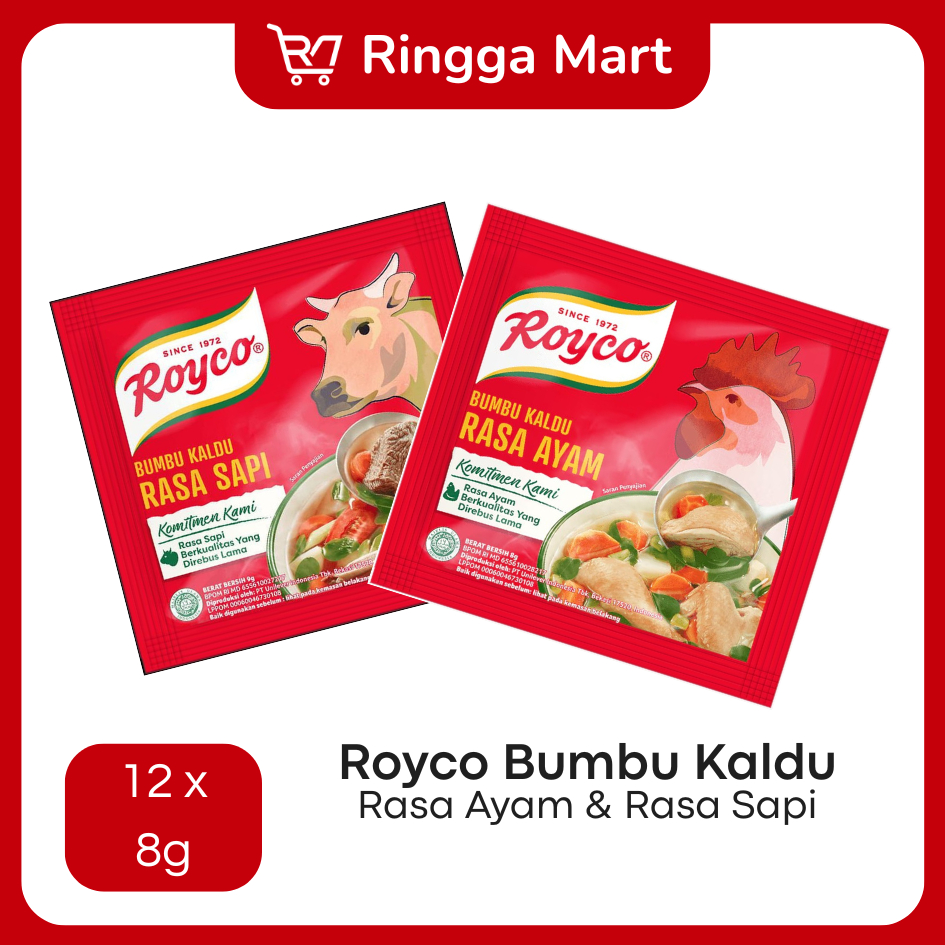 Jual Royco Rasa Ayam & Rasa Sapi Iga Dan Sumsum 12 x 8g | Shopee Indonesia