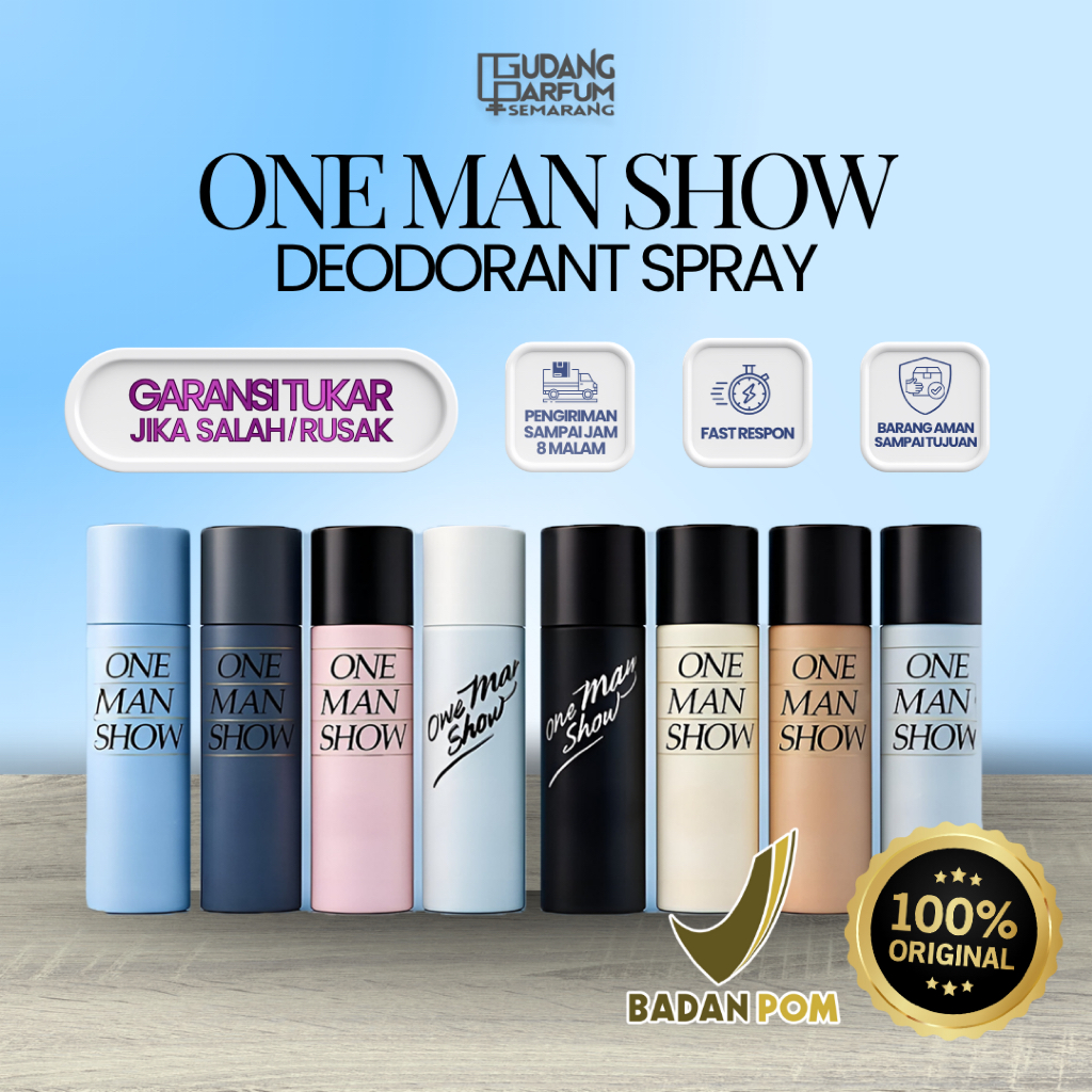 Jual ONE MAN SHOW Deodorant Spray 125ml - Semua Varian - Original ...