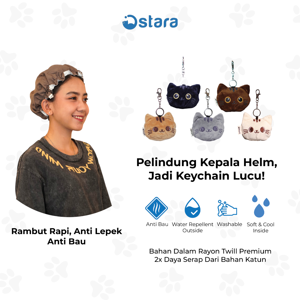 Jual Neko Head Cap | Tudung Kepala | Penutup Kepala Helm Ojol ...