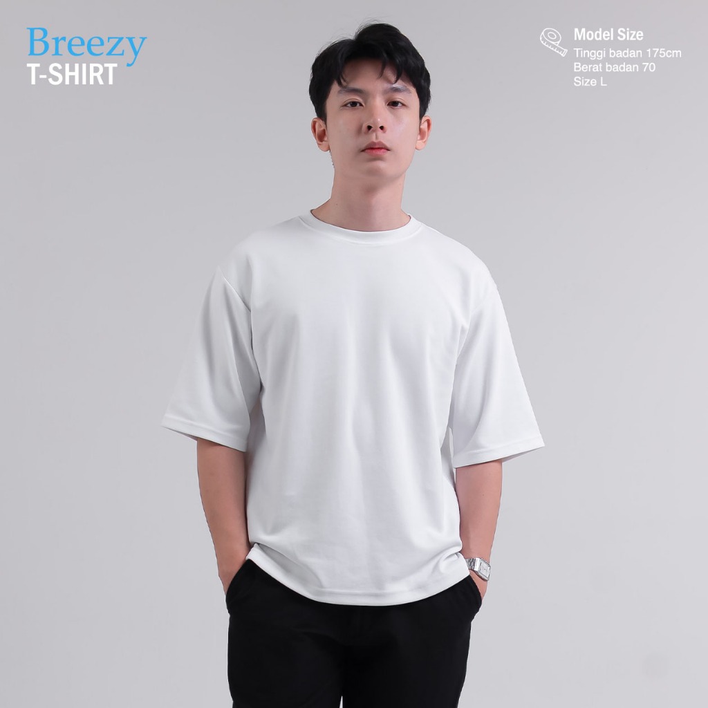 Jual DMNC Breezy T-Shirt Basic Oversize Boxy Kaos Polos 205 GSM ...