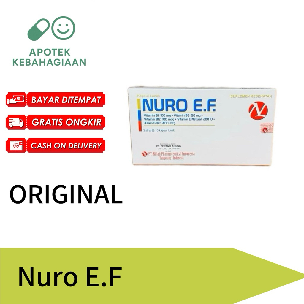 Jual Nuro E.F Box isi 30 Tablet Vitamin Suplemen | Shopee Indonesia
