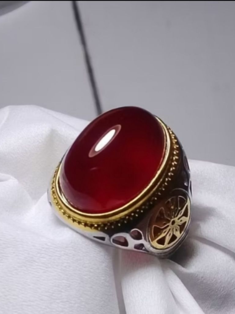 Jual Batu Cincin Red Baron Super Red Carnelian | Shopee Indonesia