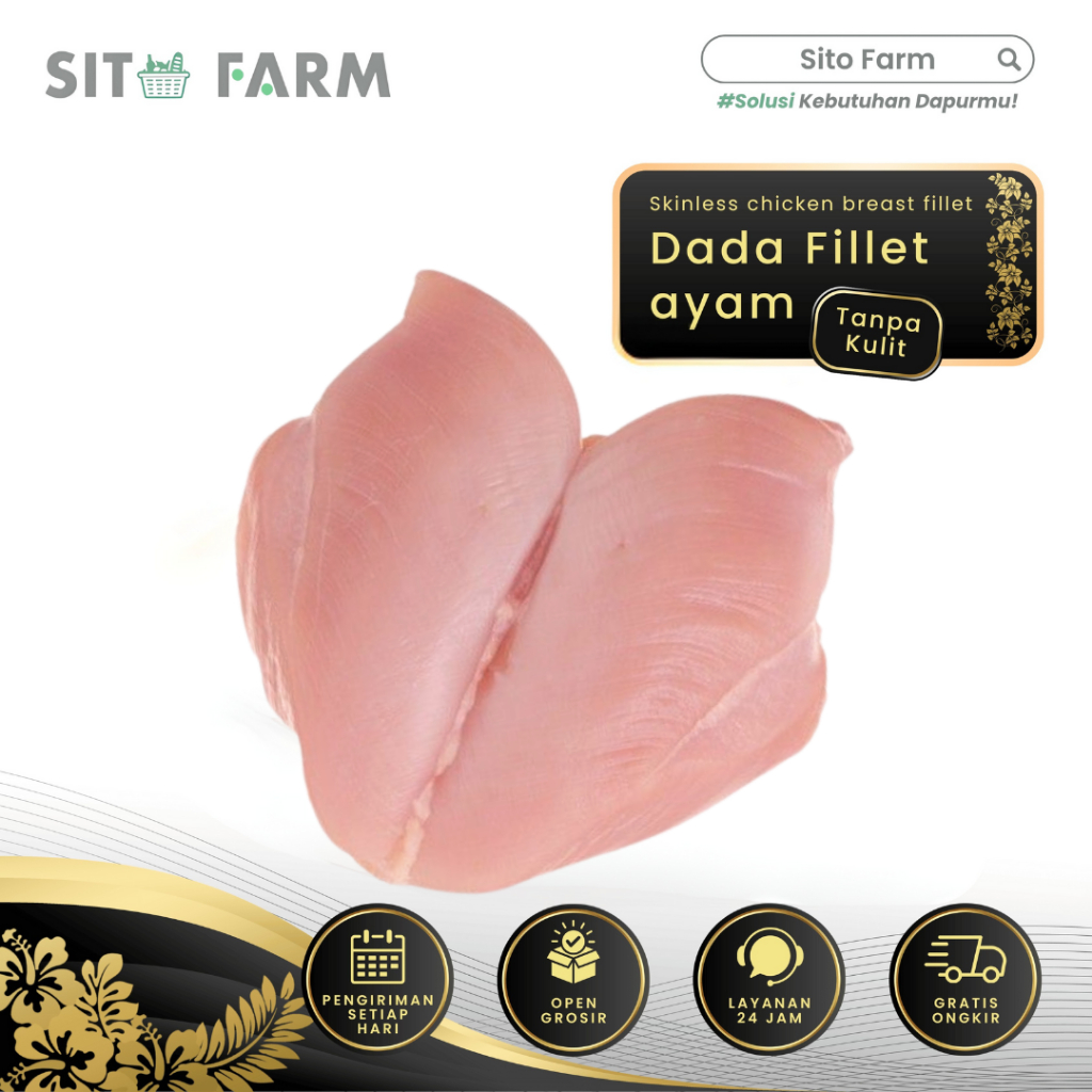 Jual Dada Ayam Fillet Dengan&Tanpa Kulit Premium Frozen - Instan ...
