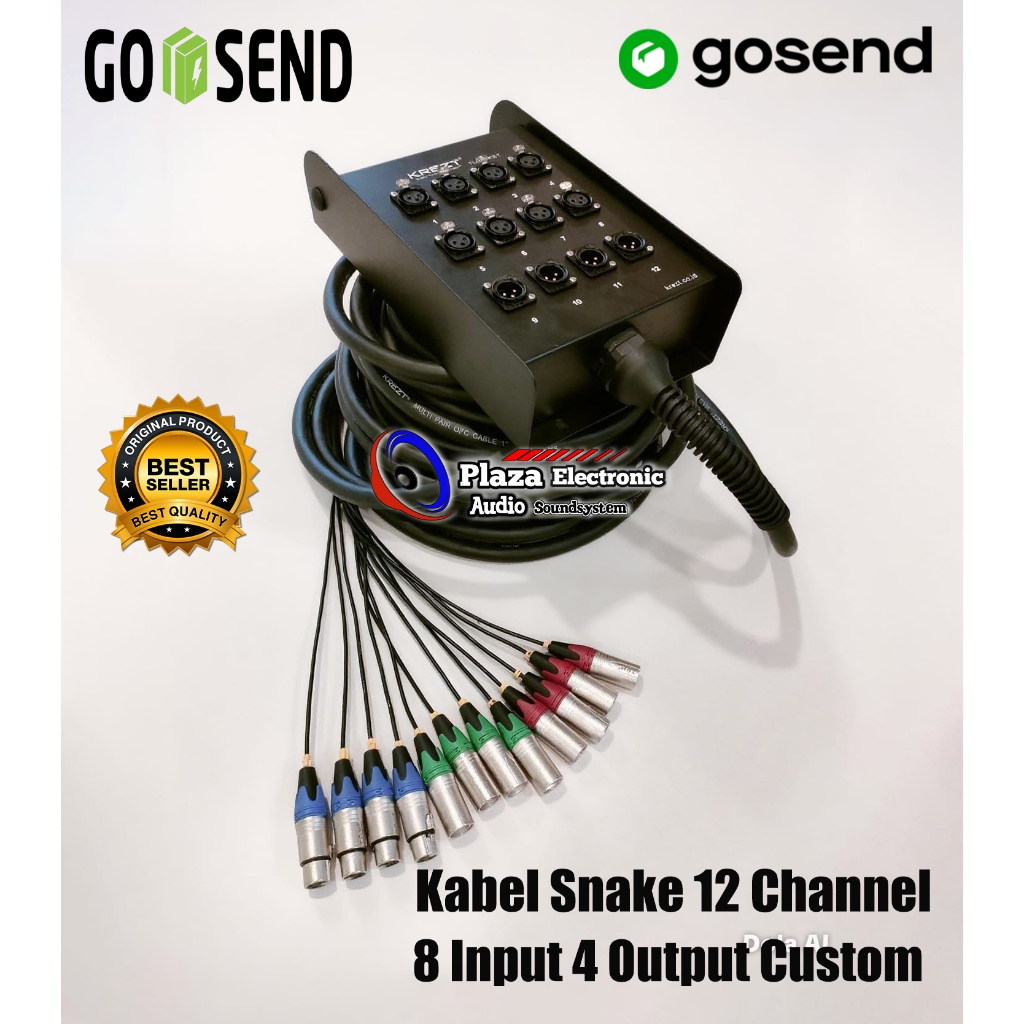 Jual Kabel Snake APOLLO Isi 12 Komplit Stage Box KREZT Dan Conektor nya ...