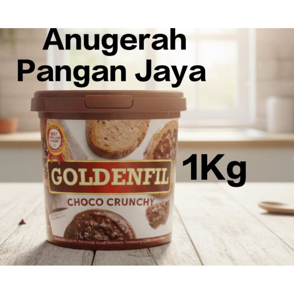 Jual Selai goldenfill cokelat crunchy 1kg | Shopee Indonesia