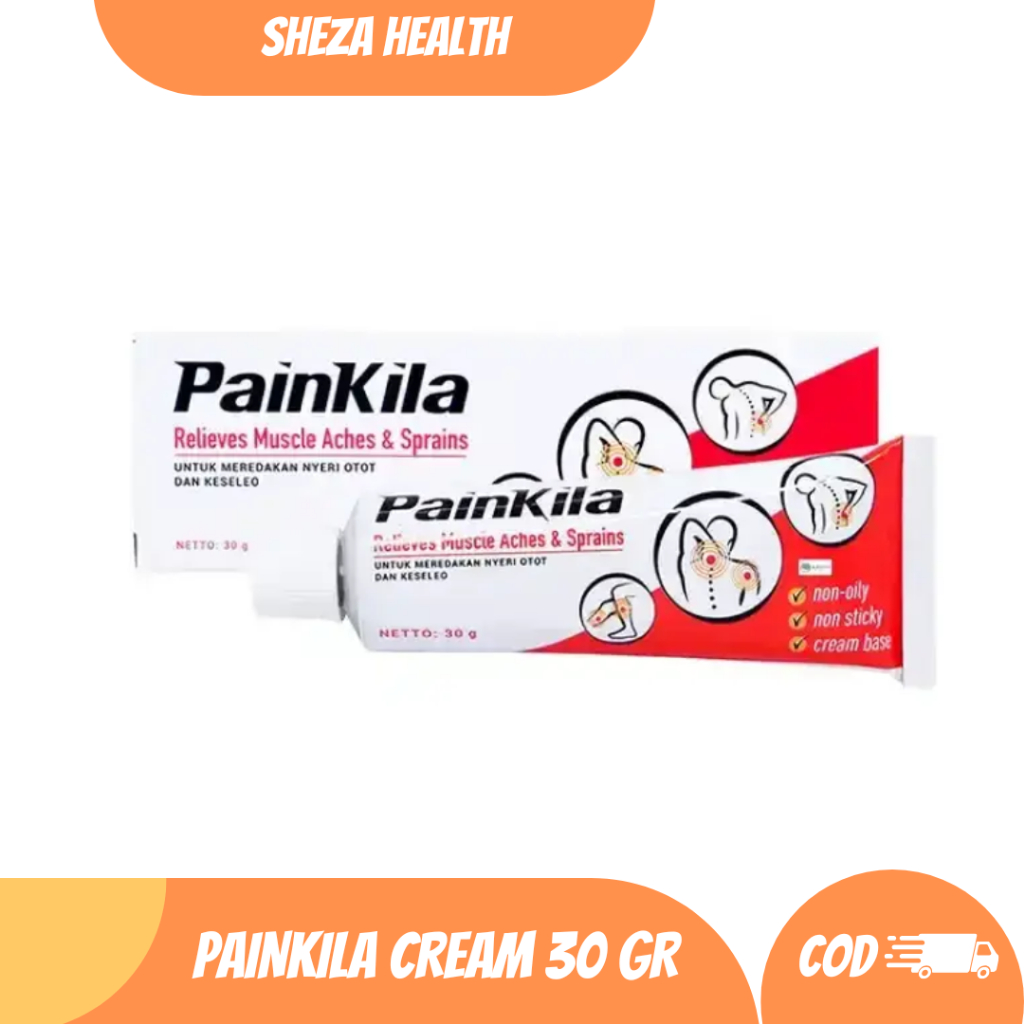 Jual Painkila Cream 30 gram untuk meredakan Nyeri Otot, Keseleo, Nyeri ...