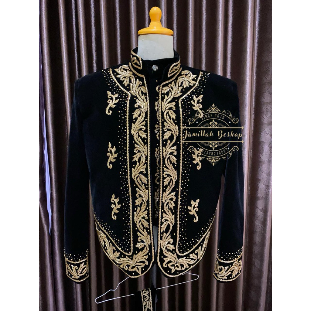 Jual Beskap pengantin pria || Beskap bludru velvet || Beskap premium ...