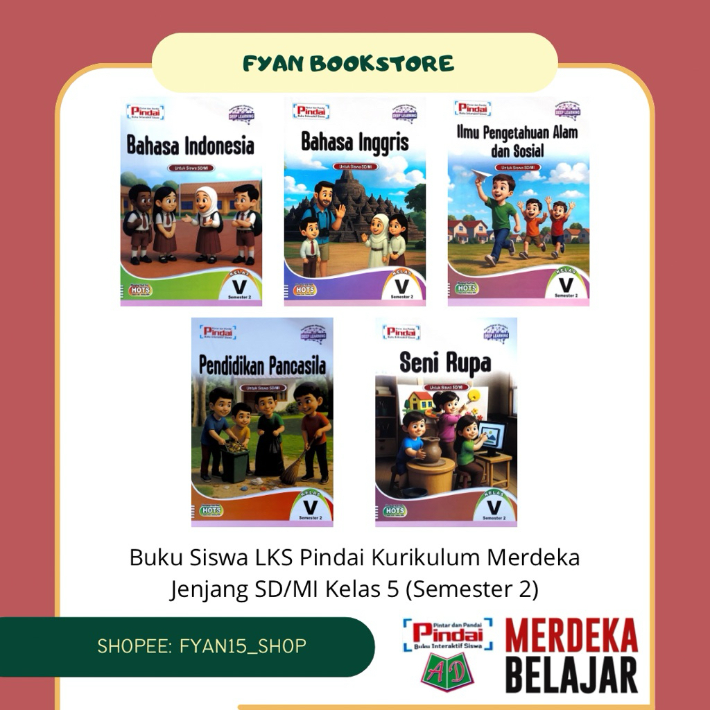 Jual Fyan Book Store: Buku LKS Pindai Siswa SD/MI Kelas 5 Semester 2 ...