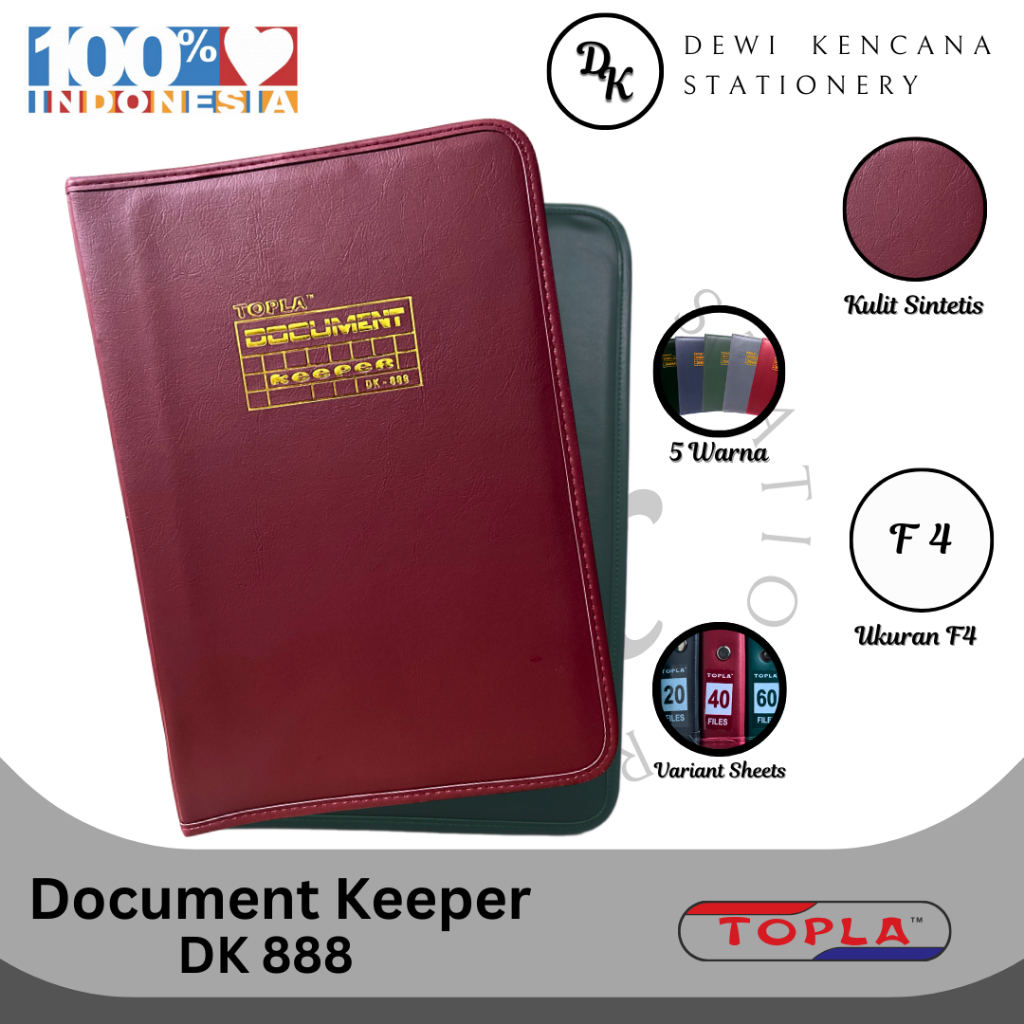 Jual Map Document Keeper F4 (Folio)/ Map Ijazah Dokumen Resleting Anti ...