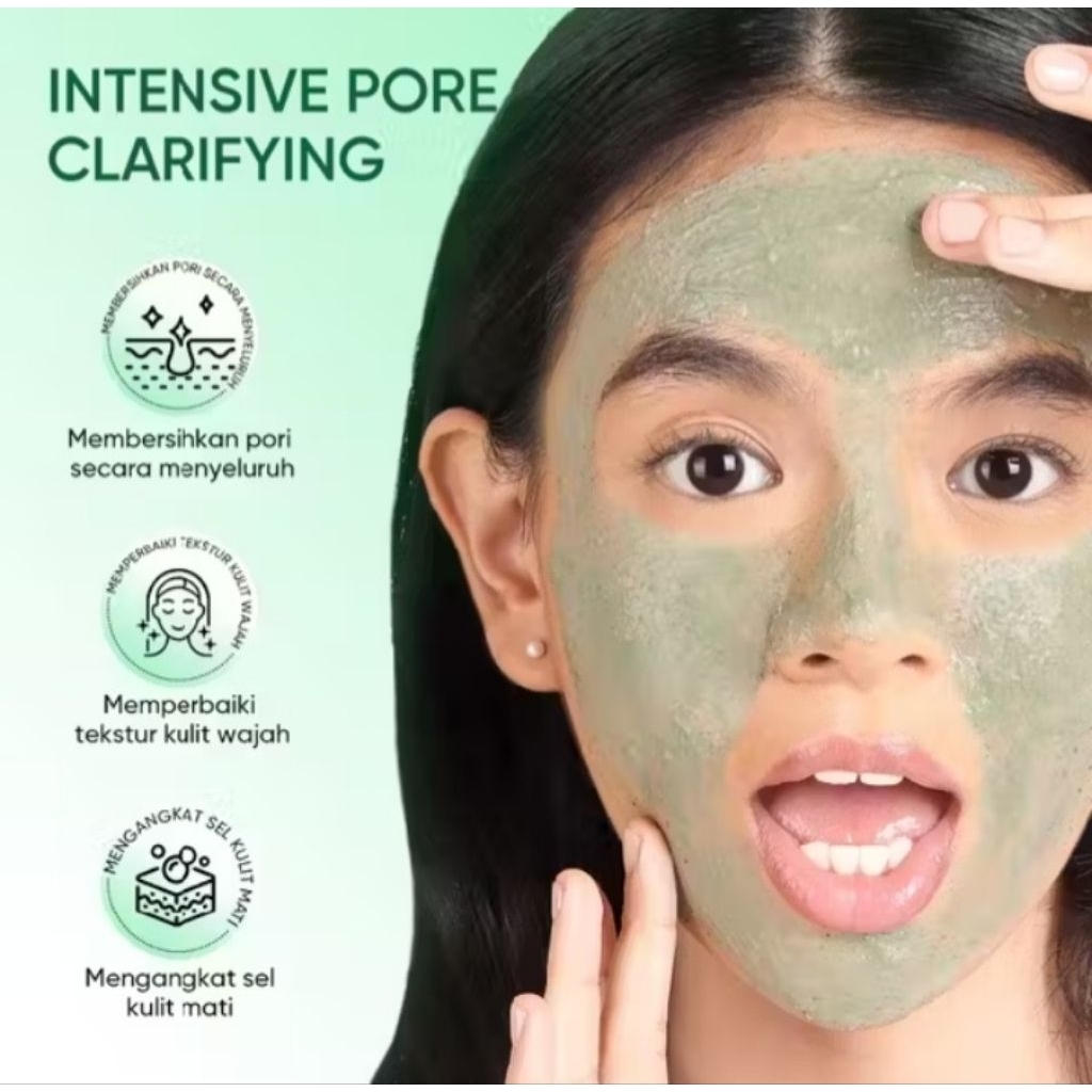 Jual ELFORMULA Bundle 2pcs Insentive Pore Clarifying Mugwort Mask Clay ...
