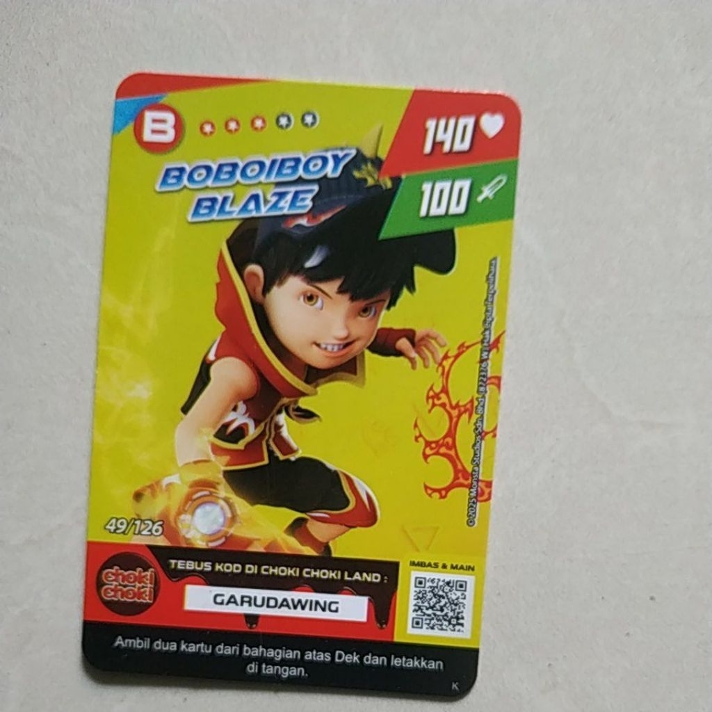 Jual kartu Boboiboy terbaru terbatas Monsta choki | Shopee Indonesia