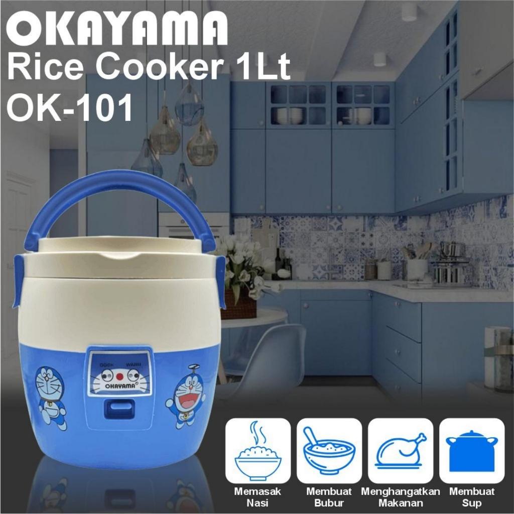 Jual Rice cooker OK-101 panci teflon anti lengket | Rice cooker 1 L ...