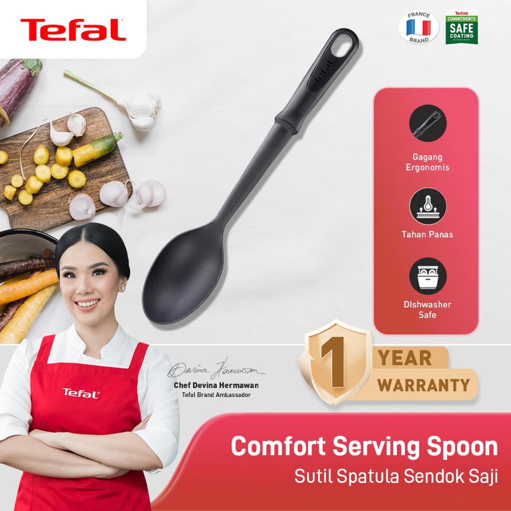 Jual Tefal Comfort Serving Spoon Sendok Saji Bahan Nylon Anti Lumer ...