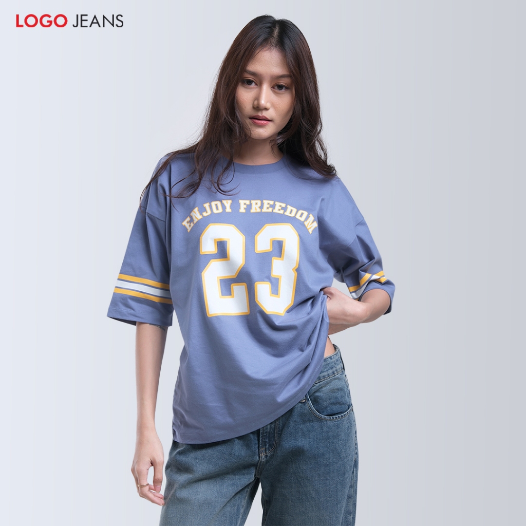 Jual Logo Jeans - Kaos Wanita Kimora 12886L4BL | Shopee Indonesia