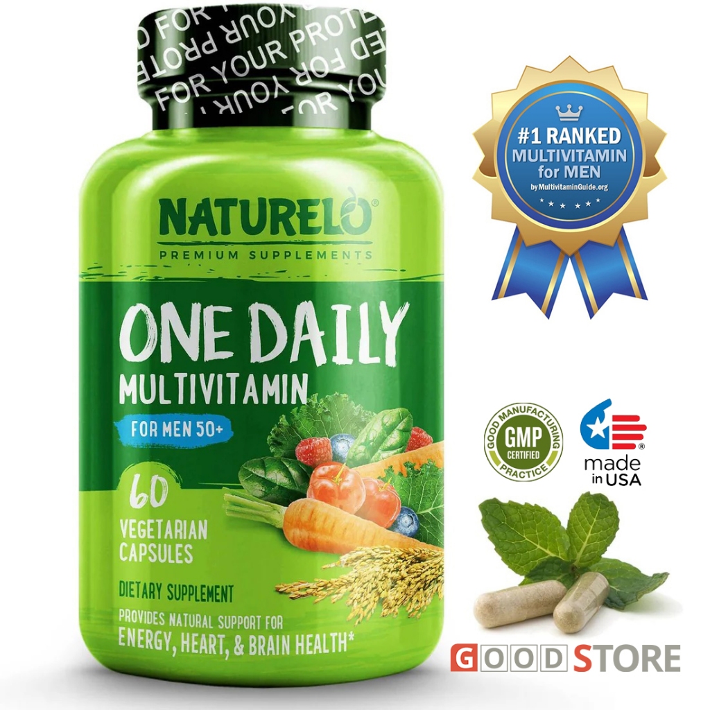 Jual NATURELO - One Daily Multivitamin for Men Over 50 - Vegan Friendly ...