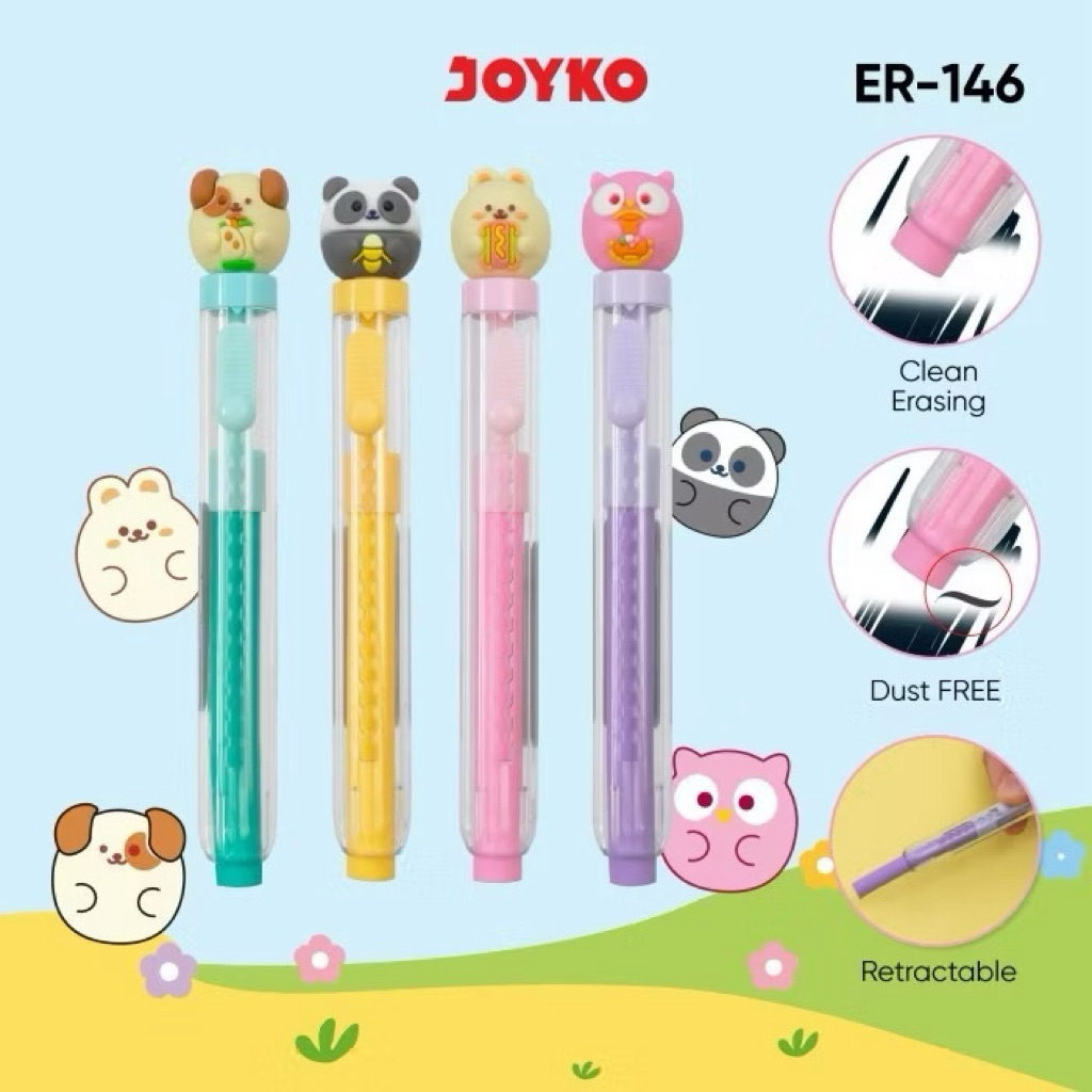Jual PENGHAPUS PENSIL SLIDING JOYKO ER-146 ANIMAL KINGDOM ERASER (1 PCS ...