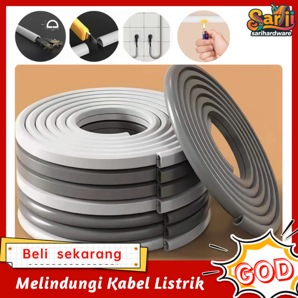 Jual Pelindung Penutup Kabel 3/5/10 Meter - Sleeve Organizer Anti Kusut ...